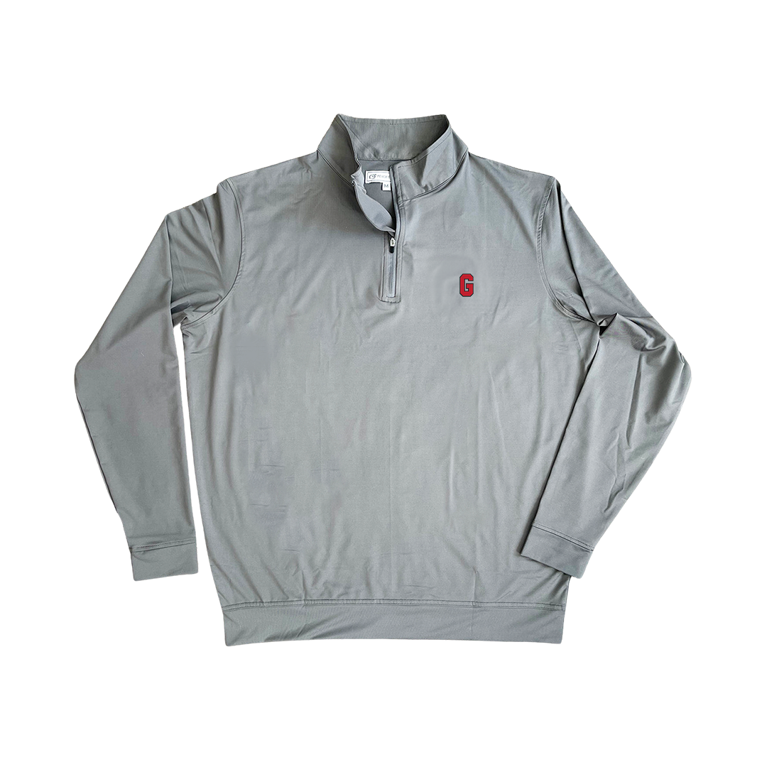 UGA 1/4 Zip Block G Performance Pullover - Ash Gray – Peach State Pride