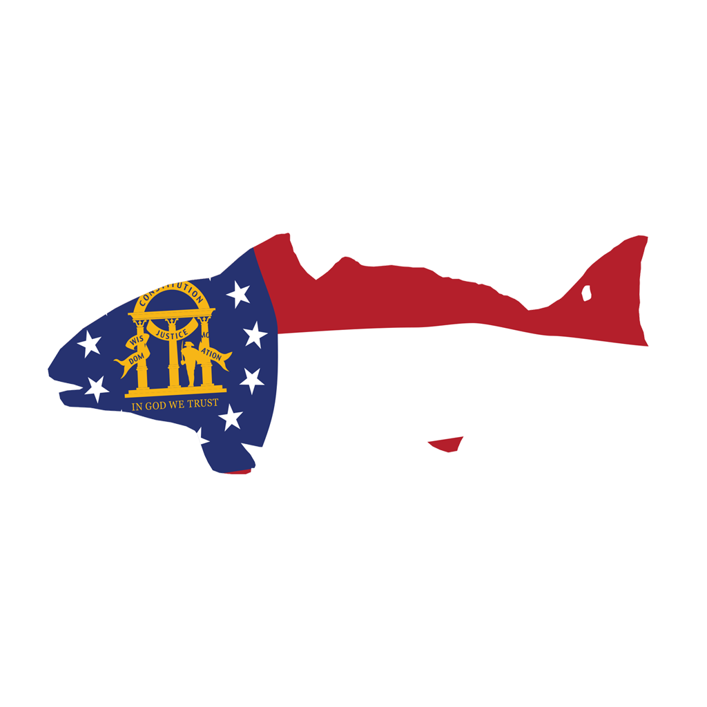 Redfish Flag Decal – Peach State Pride