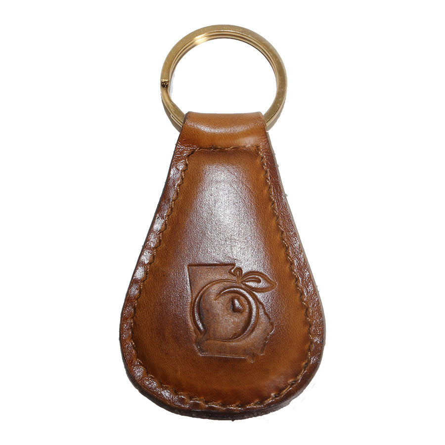 State of Georgia Leather Key Fob – Peach State Pride